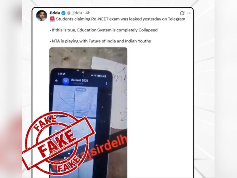 PIB Fact Check debunks viral claim of NEET-UG 2026 re-exam paper leak ...